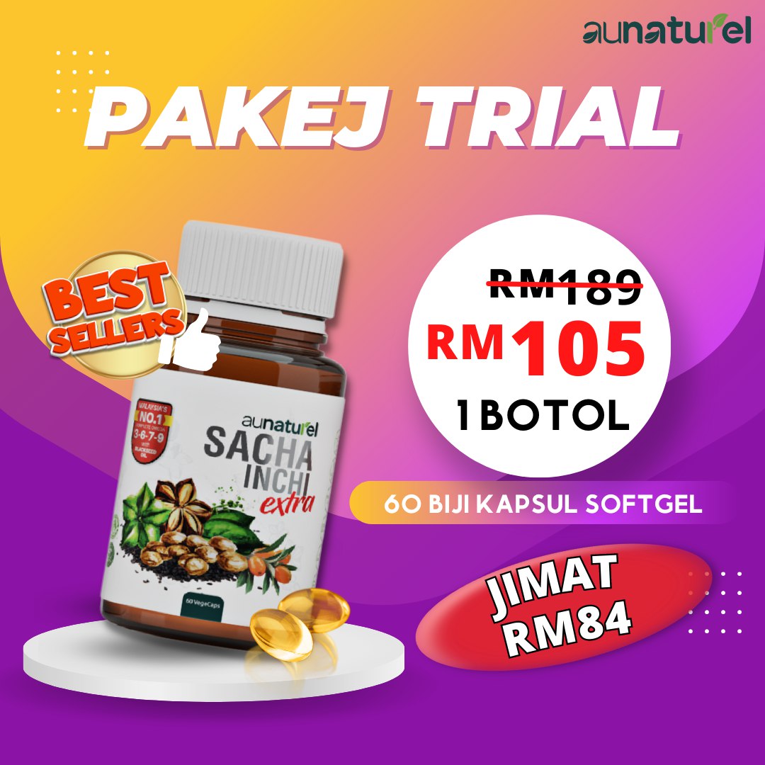 PAKEJ TRIAL 1 BOTOL SACHA INCHI – Aunaturel Malaysia